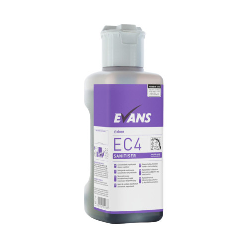 Evans Vanodine EC4 Cleaner and Disinfectant - Multi Surface - 1L